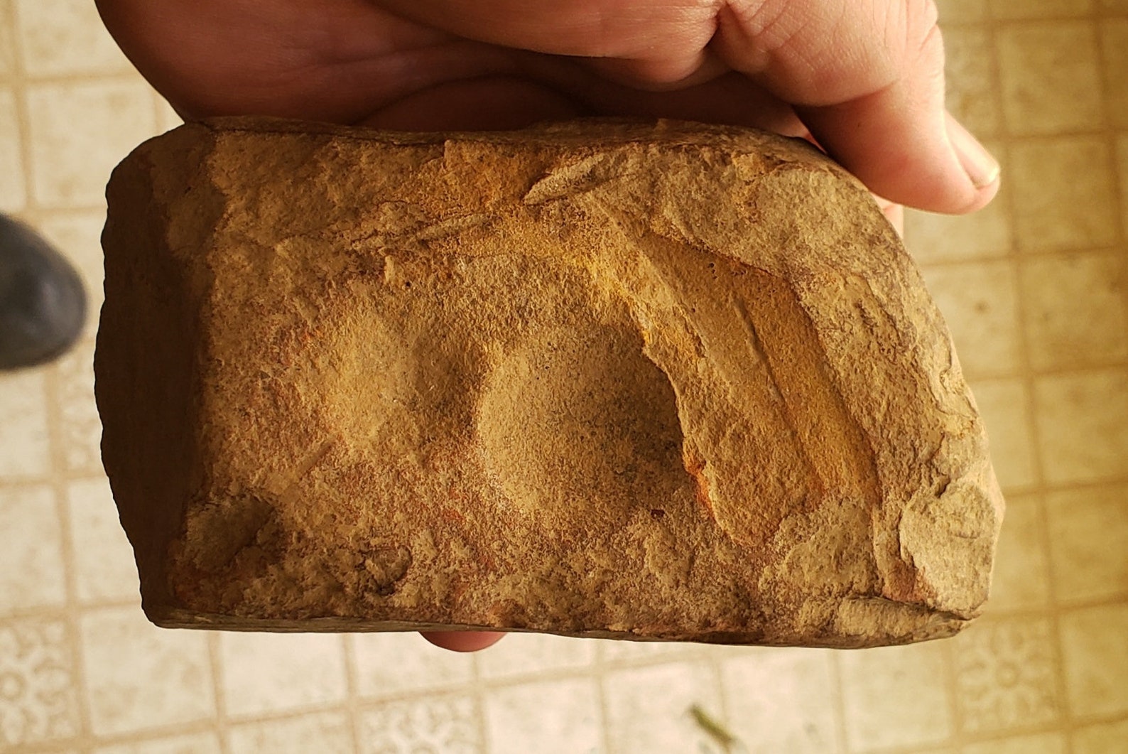 Ancient, Authentic, Native American Nut-stone/ Hammerstone/ Camp-stone ...