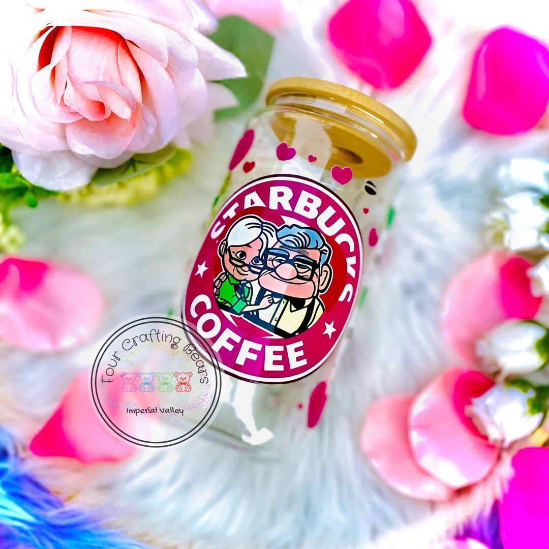 Disney up / Carl and Ellie / Glass Cup / 16 Oz Libbey - Etsy