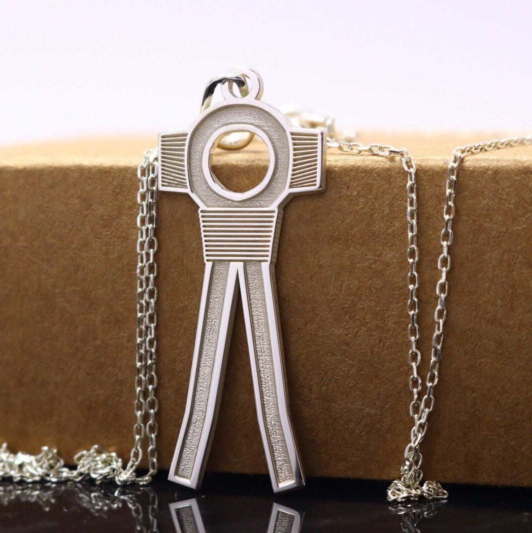 Customizable Sterling Silver Egyptian SAA Amulet Necklace: Hieroglyph ...