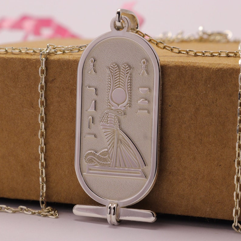 Renenutet Cartouche Necklace Egyptian Snake Goddess. Egyptian - Etsy