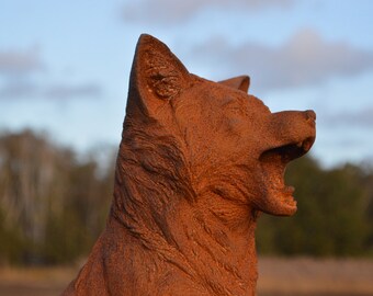Iron Fox Statue - Etsy