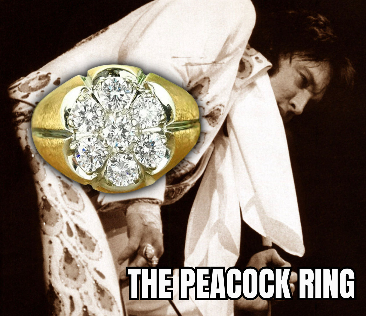 Elvis Presley peacock Ring Replica of 1974 Stage-worn Ring - Etsy