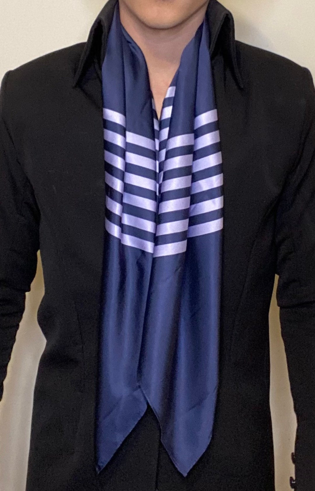 Elvis Presley Custom Printed Replica 1969 Herringbone Cossack Navy Blue ...