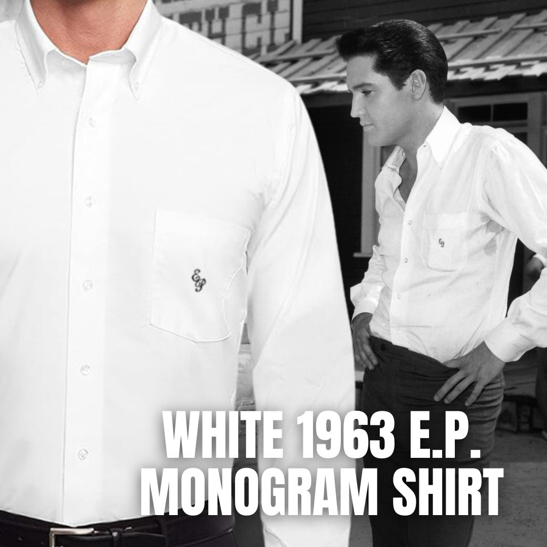 Elvis Presley Monogram E.P. White Button-up Shirt 1963 Replica - Etsy