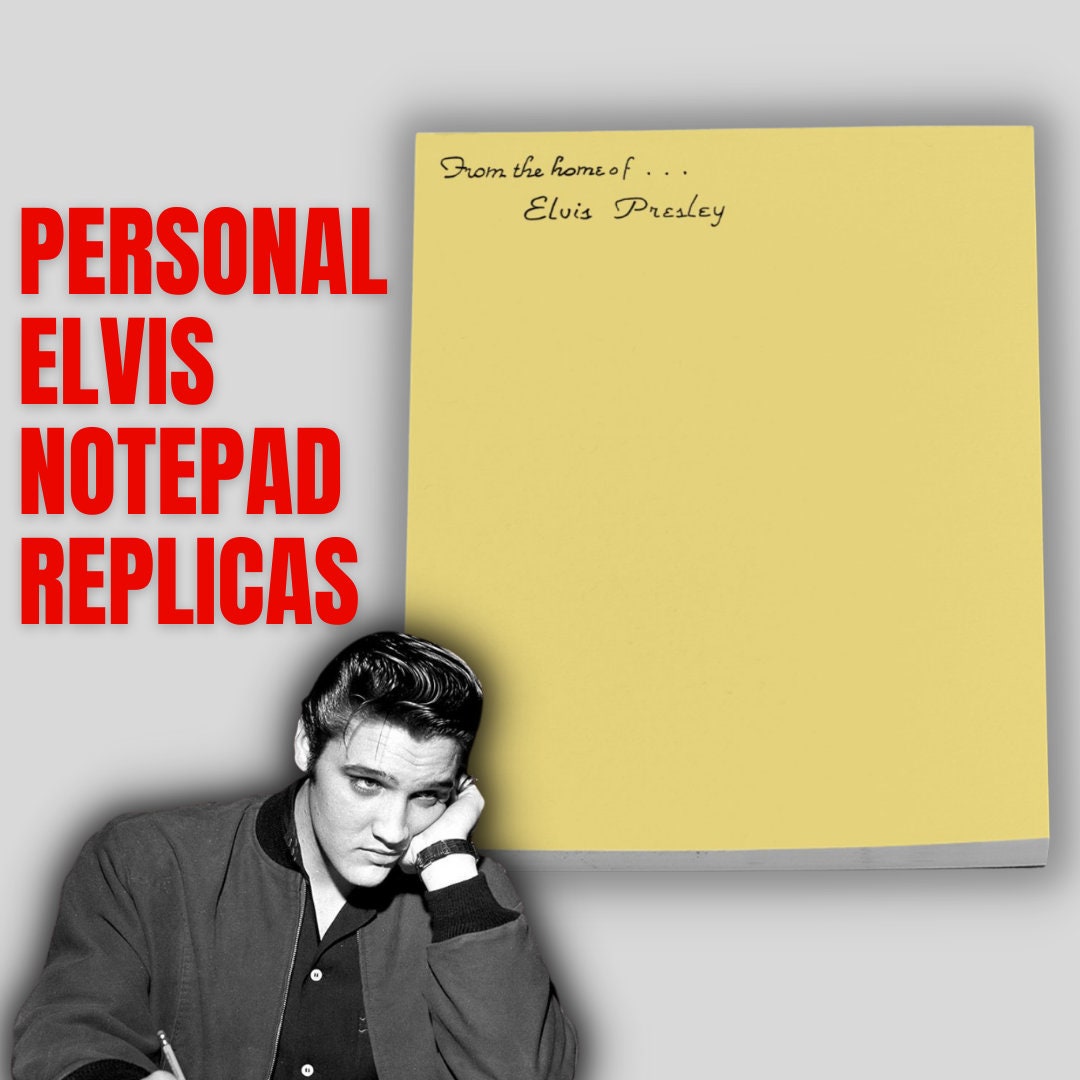 Elvis Presley Personal Graceland Notepad Stationery REPLICA - Etsy