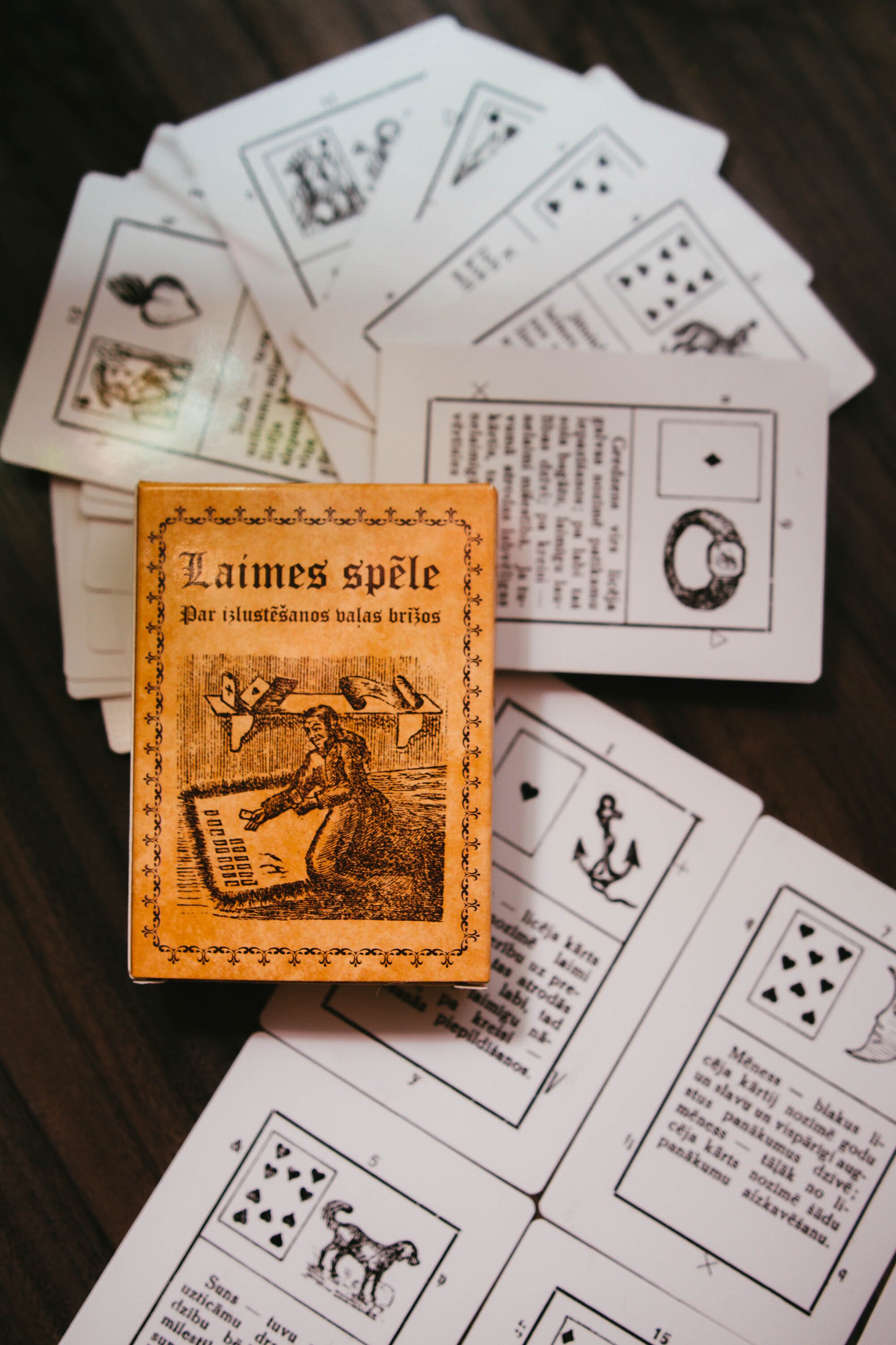 Latvian Lenormand Cards, Old Divination Cards From Latvia, Game of Hope ...