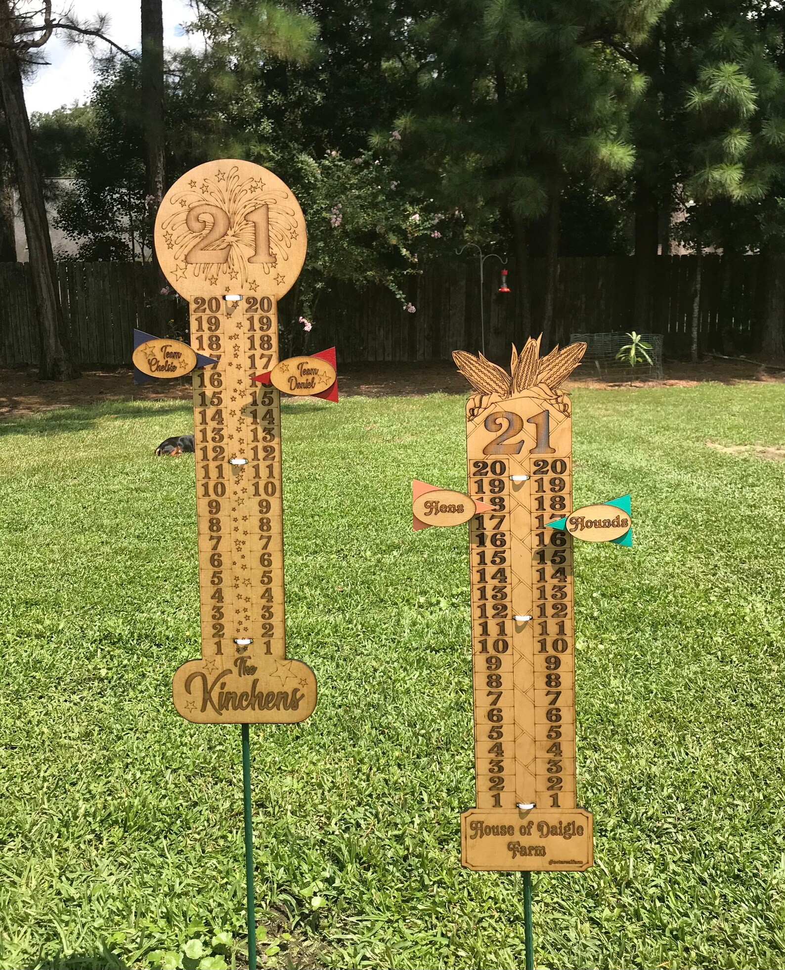 Cornhole Custom Retro Theme Scoreboard Set Mid-century Modern - Etsy