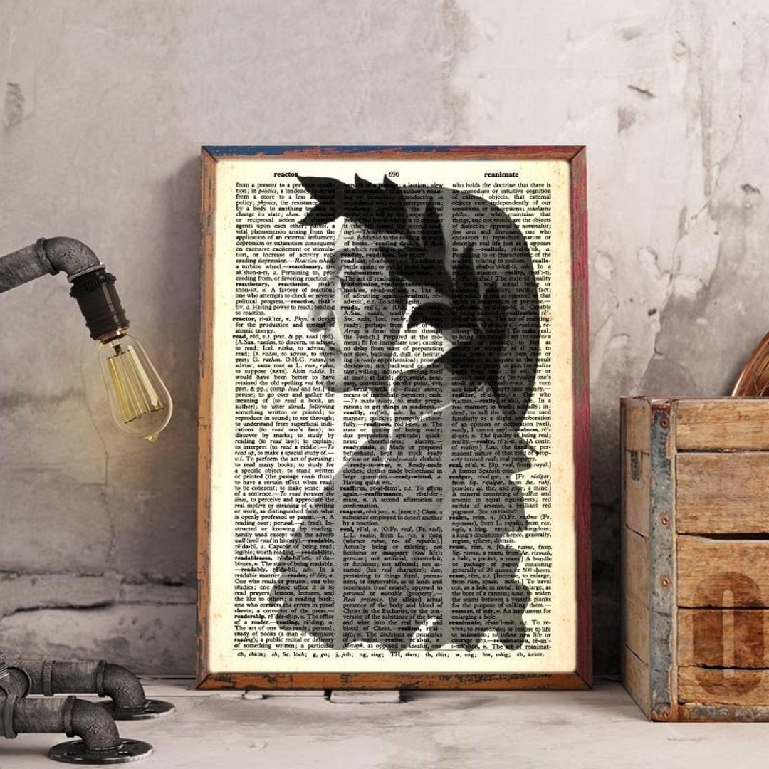 Dante Alighieri on Real Dictionary Page. Dante Alighieri Print Made in ...