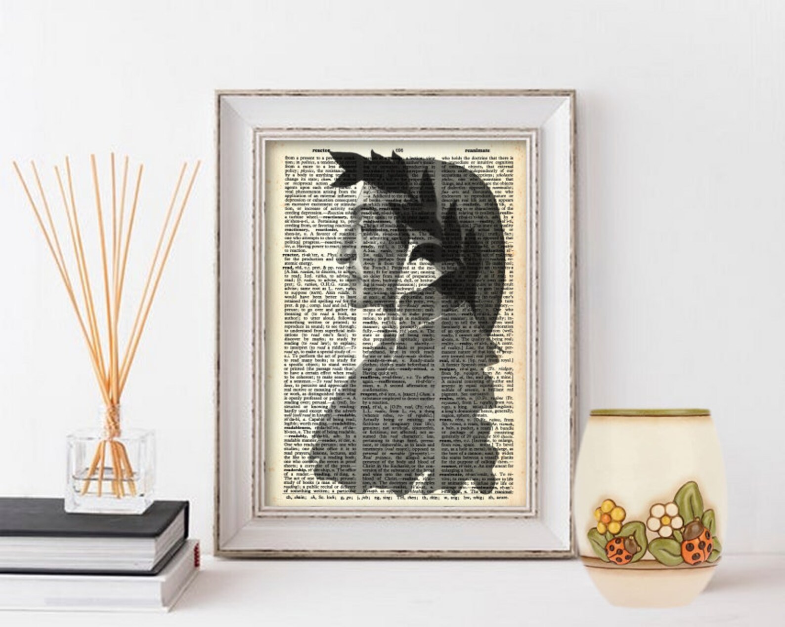 Dante Alighieri on Real Dictionary Page. Dante Alighieri Print Made in ...