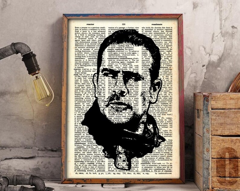 Negan Smith in the Walking Dead Art Print. Jeffrey Dean Morgan Fan Gift ...