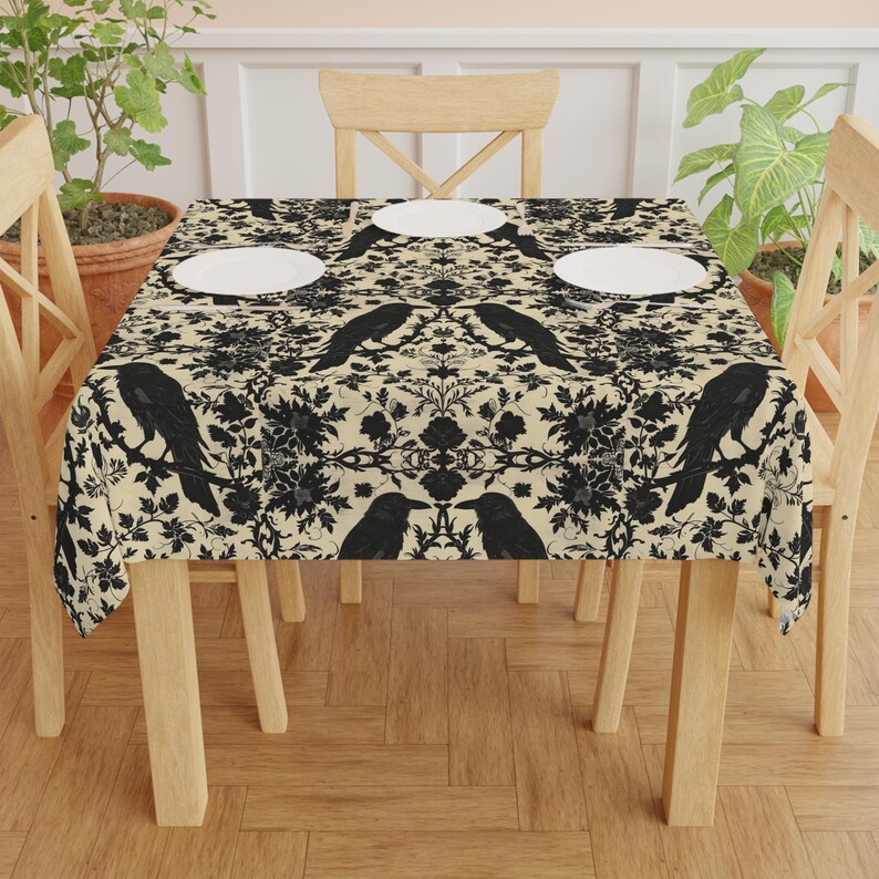 Cottagecore Witch Goth Wiccan Raven Raventhorn Altar Cloth / Tablecloth ...