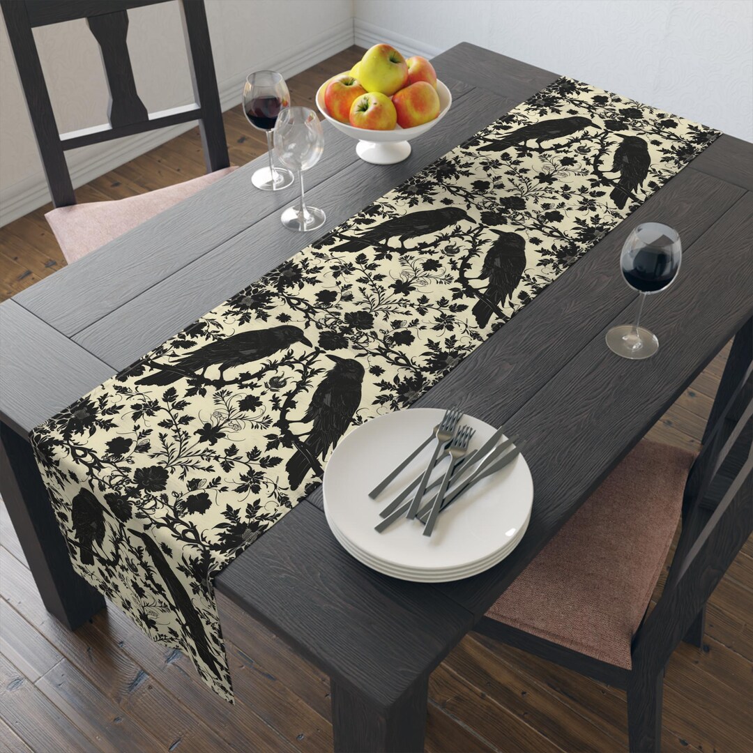 Cottagecore Witch Goth Wiccan Raven Raventhorn Altar Cloth / Table ...