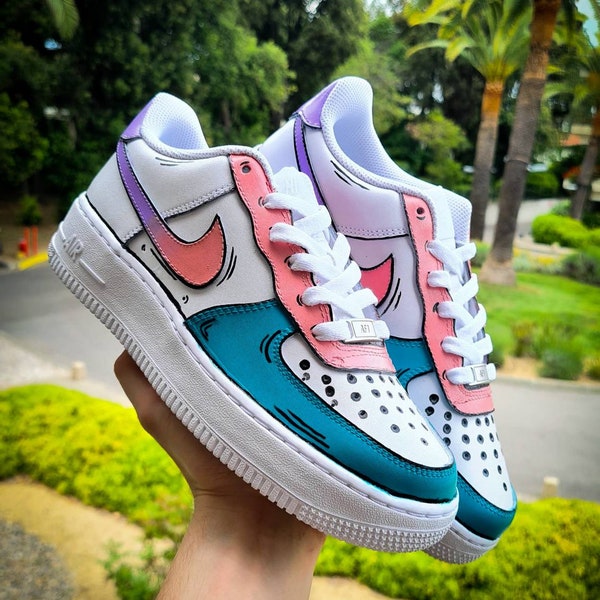 Air Force 1 Custom Cartoon - Etsy