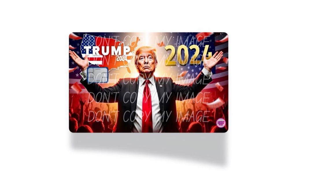 Trump Supporter Vinyl Credit/debit Card Decal Left Chip - Etsy