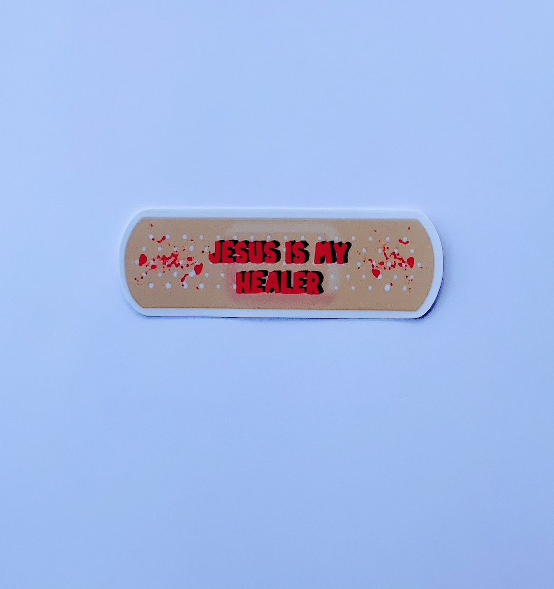 Jesus is My Healer Band Aid Matte Laminate Sticker - Etsy