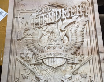 2nd Amendment Wood Plaque. - Etsy