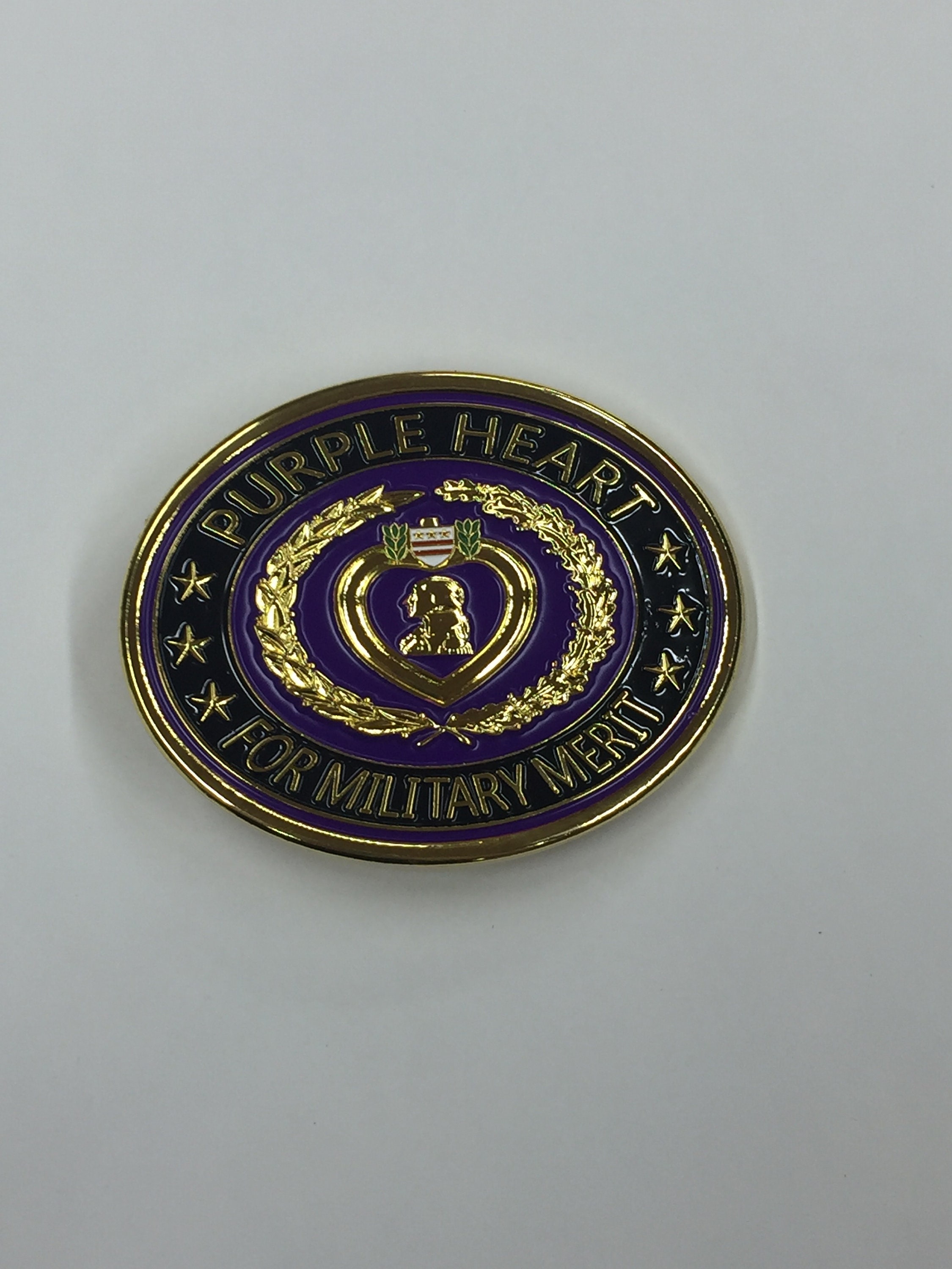 3D Purple Heart Belt Buckle - Etsy
