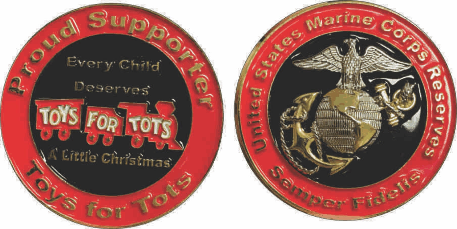 Toys for Tots Proud Supporter Items (sold in Sets of 3) - Etsy