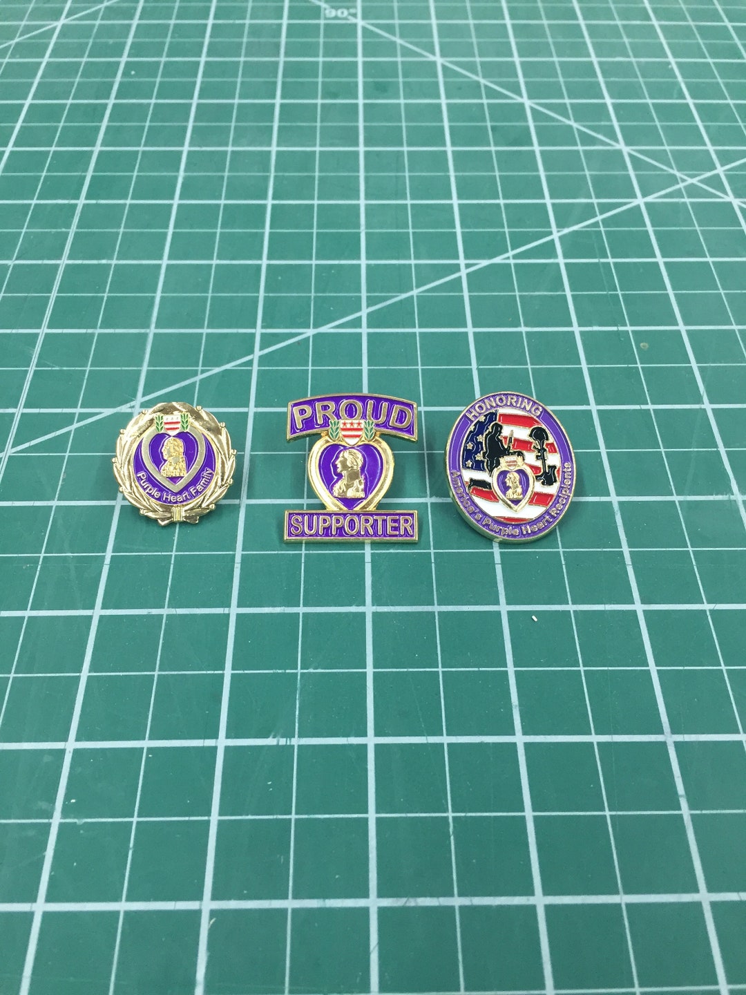 Purple Heart Supporter Lapel Pin Packs - Etsy