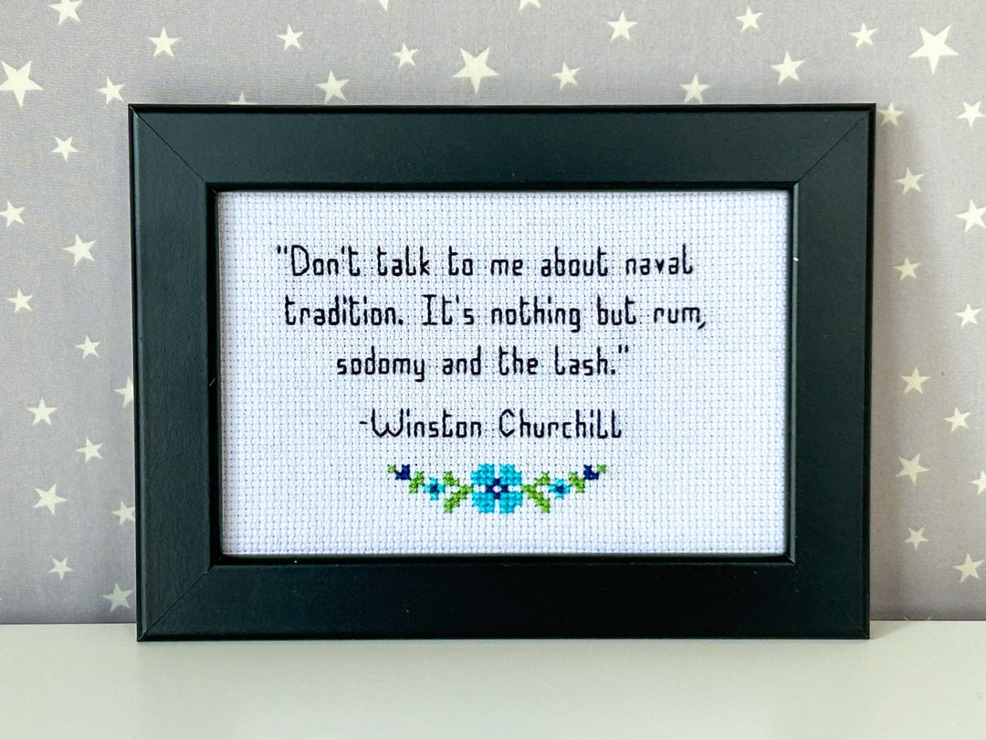Custom Cross Stitch Needlepoint Picture Frame, Personalised With Unique ...