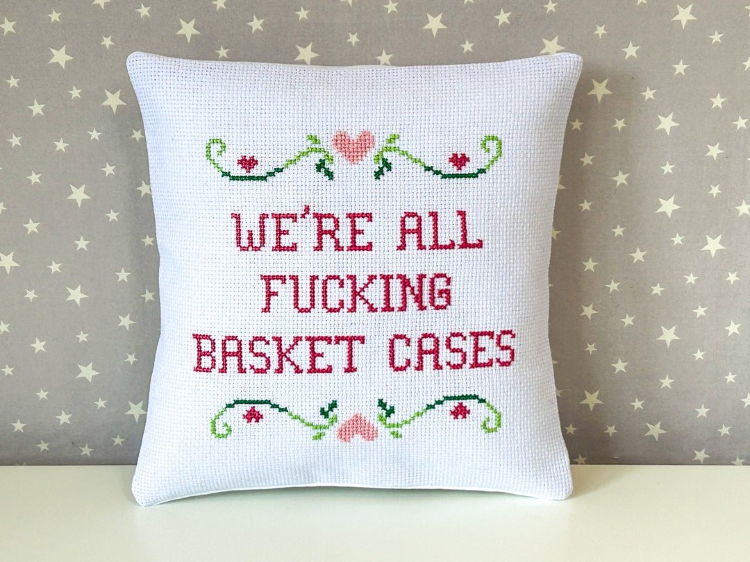 Custom Needlepoint Pillow Personalised Cross Stitch Embroidery Gift ...