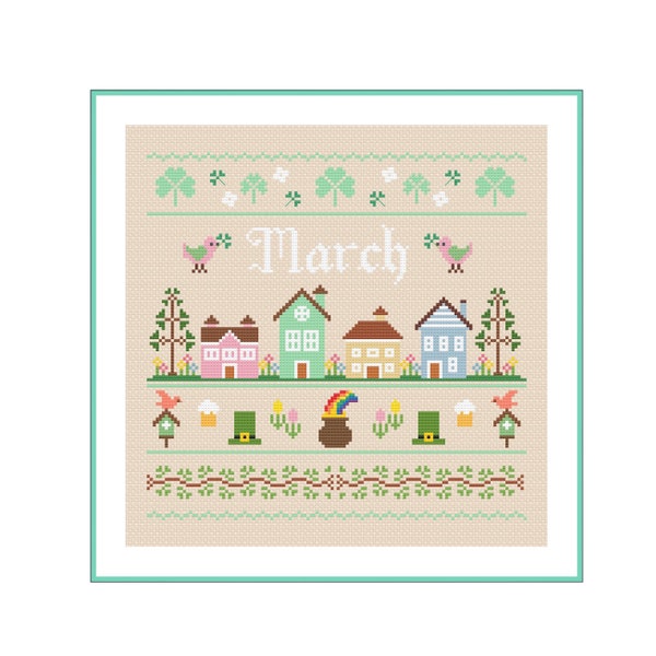 Monthly Cross Stitch - Etsy