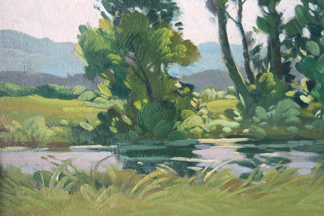 Landscape Oil Painting by French Artist, Paul André Jean Eschbach ...