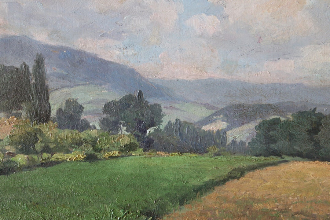 Vintage Post Impressionist Landscape by French Artist, Marcel Bessan ...