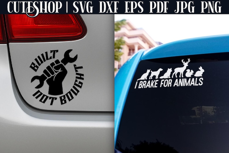 15 Funny Car Decals SVG Bundle - Funny Car Stickers | Bumper Sticker ...