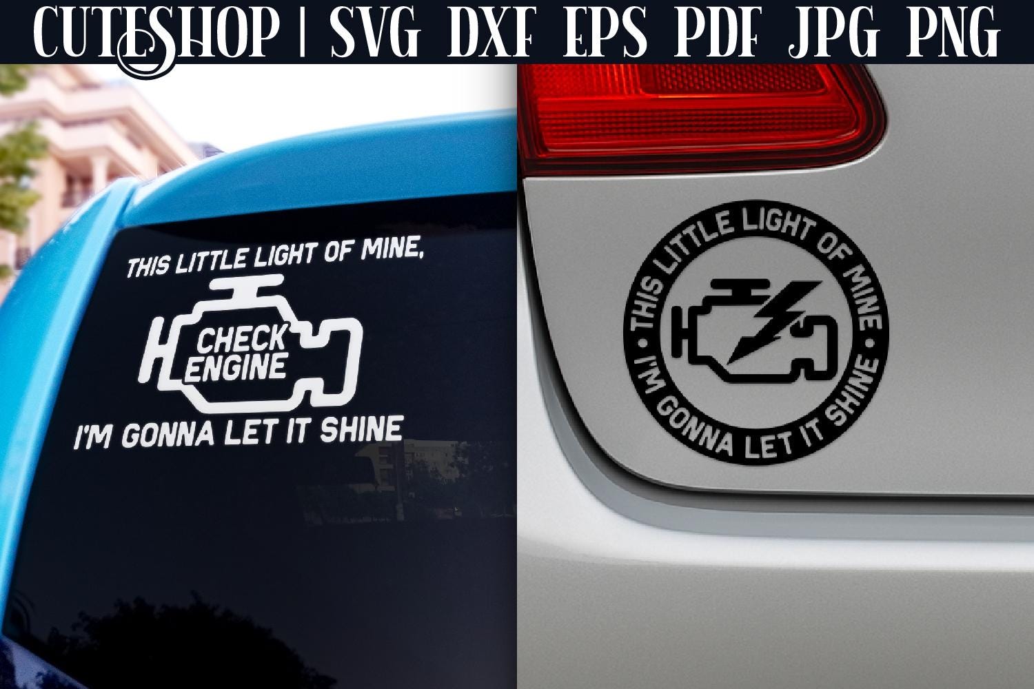 Funny Car Decal SVG - Funny Car Stickers | Bumper Sticker SVG | Car ...