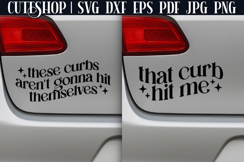 10 Funny Car Decals SVG Bundle - Funny Car Stickers | Bumper Sticker ...