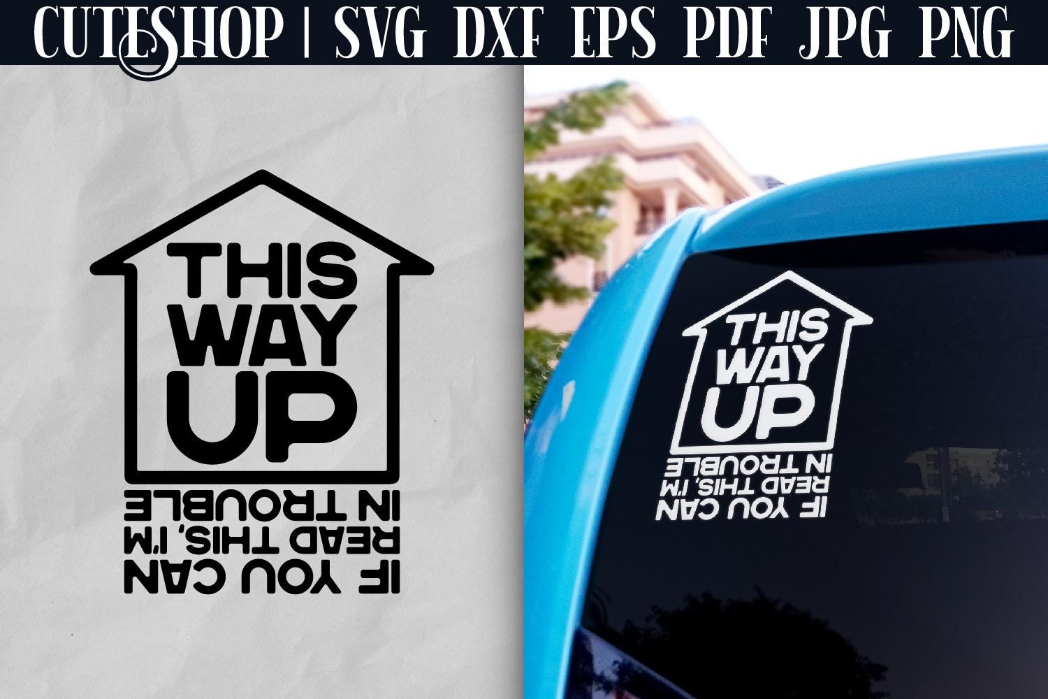 Funny Car Decal SVG - Funny Car Stickers | Bumper Sticker SVG | Car ...