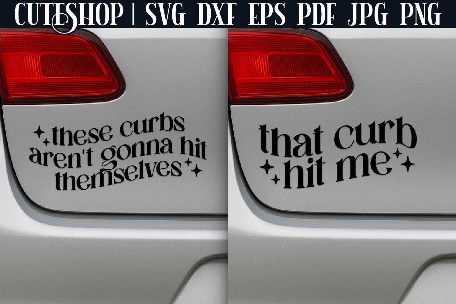 Funny Car Decal SVG - Funny Car Stickers | Bumper Sticker SVG | Car ...