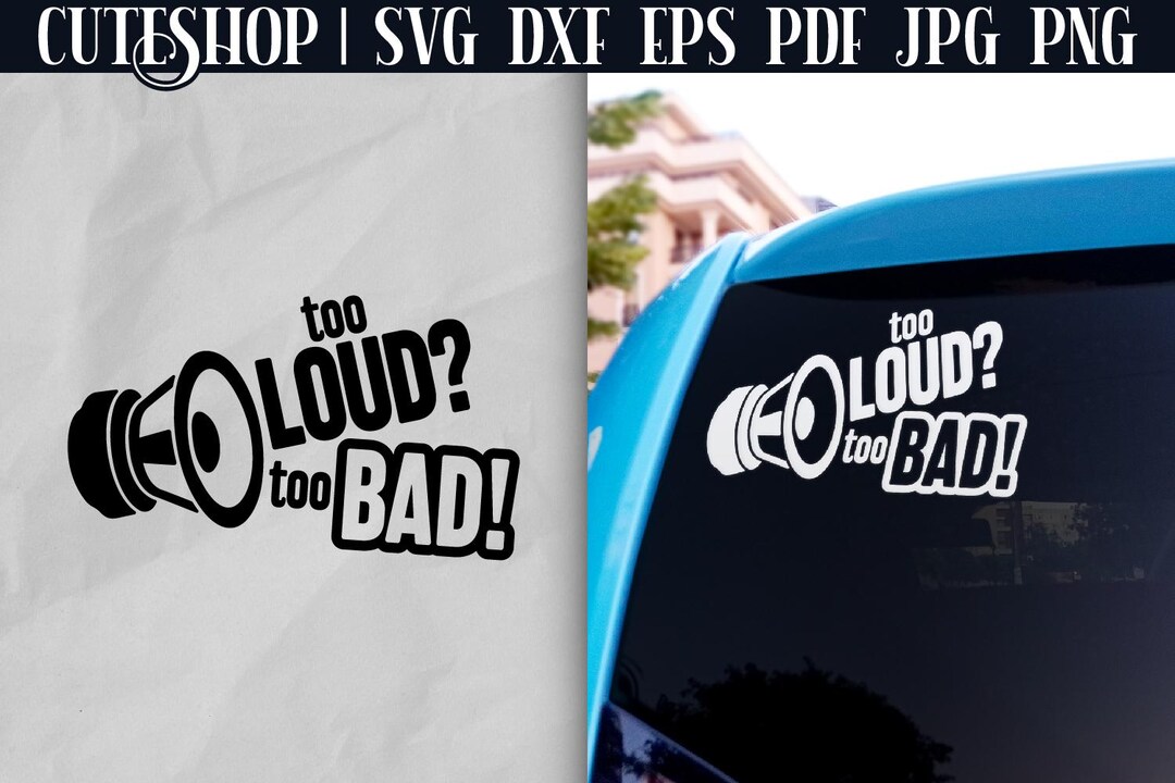 Funny Car Decal SVG - Funny Car Stickers | Bumper Sticker SVG | Car ...