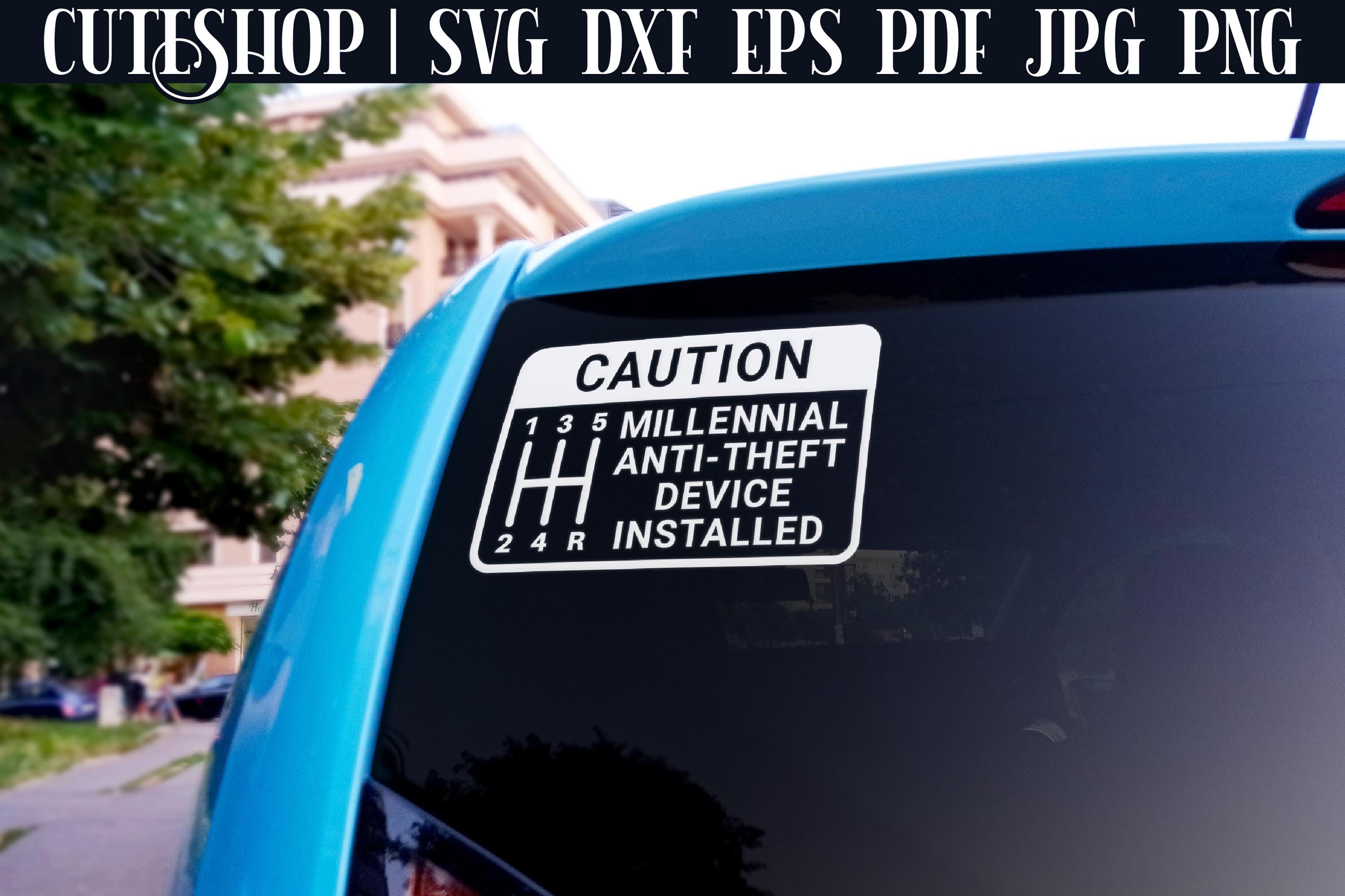 Funny Car Decals SVG Bundle – 12 Funny Car Stickers | Cricut ...