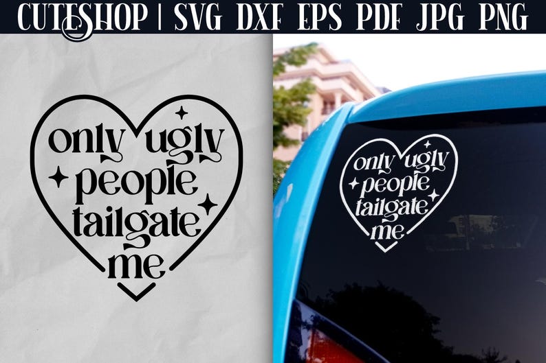 10 Funny Car Decals SVG Bundle - Funny Car Stickers | Bumper Sticker ...