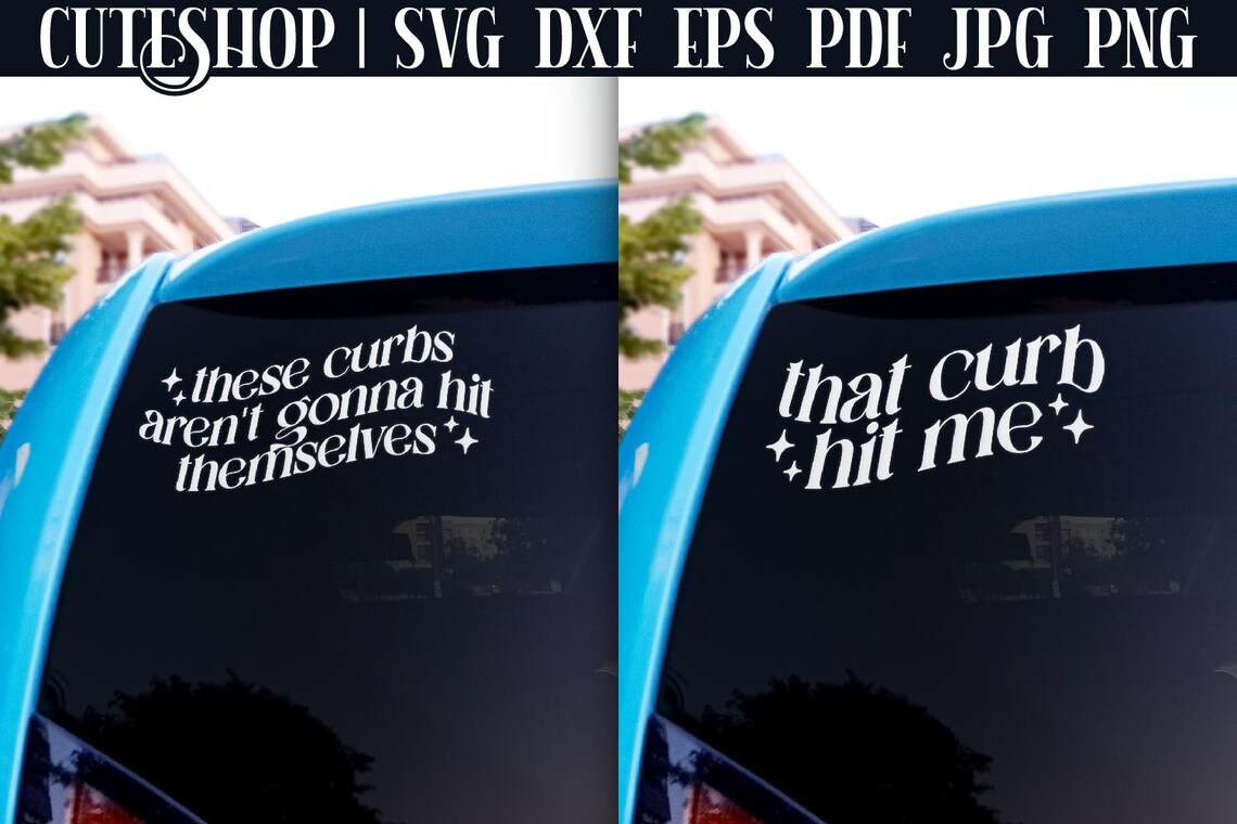 Funny Car Decal SVG - Funny Car Stickers | Bumper Sticker SVG | Car ...