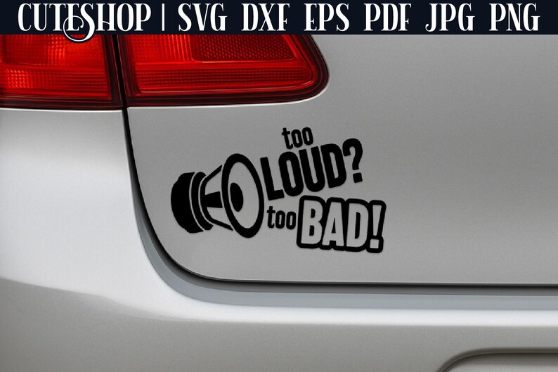 Funny Car Decal SVG - Funny Car Stickers | Bumper Sticker SVG | Car ...