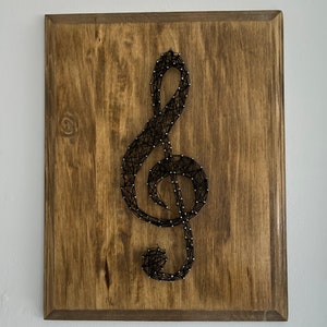 Personalized Wood Hanging W/ Yarn String Art - Etsy