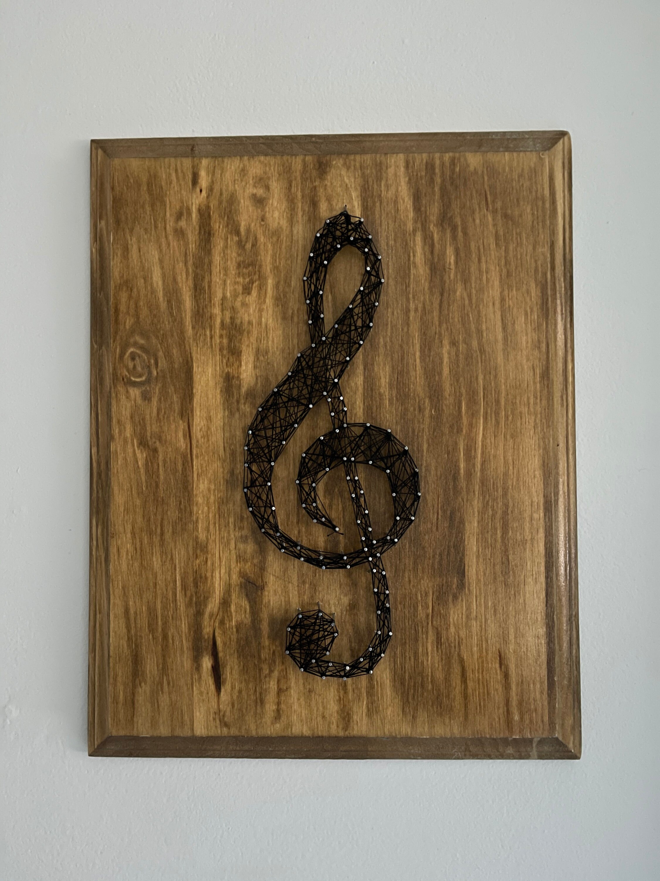 Personalized Wood Hanging W/ Yarn String Art - Etsy