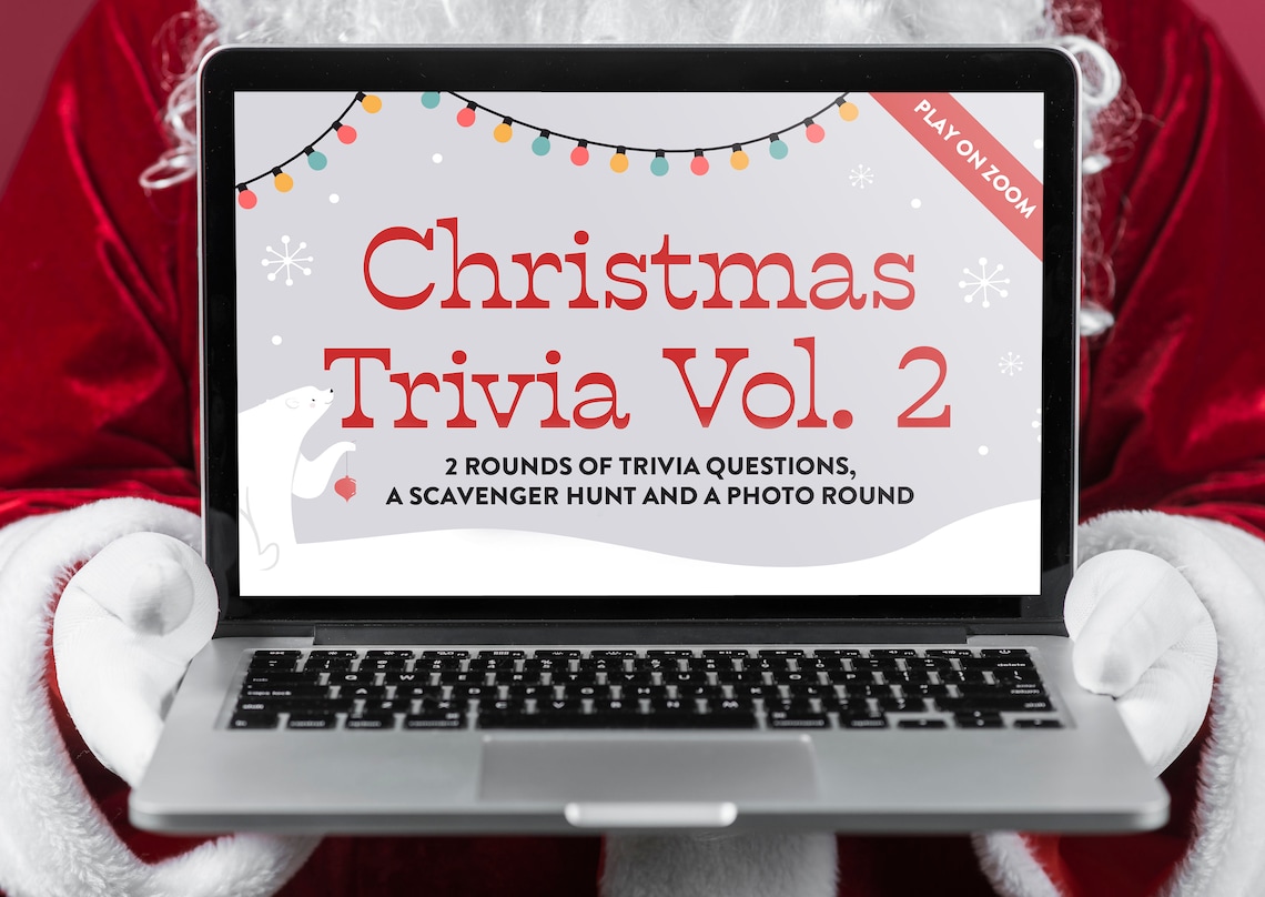Christmas Virtual Trivia Game Volume 2, Perfect for Zoom Parties - Etsy