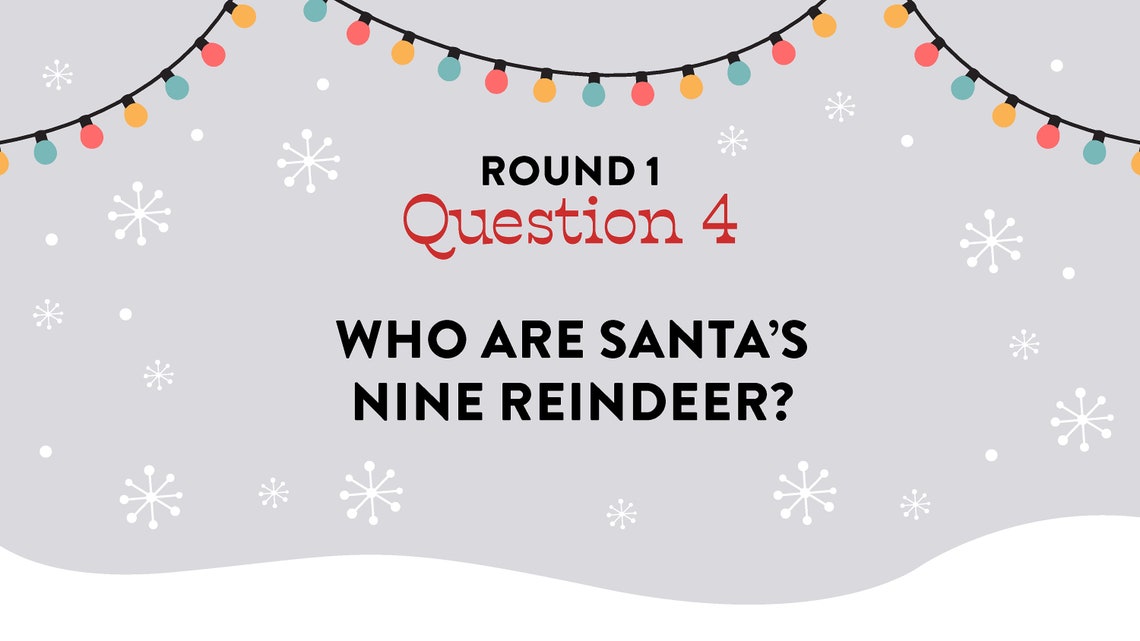 Christmas Virtual Trivia Game Volume 2, Perfect for Zoom Parties - Etsy