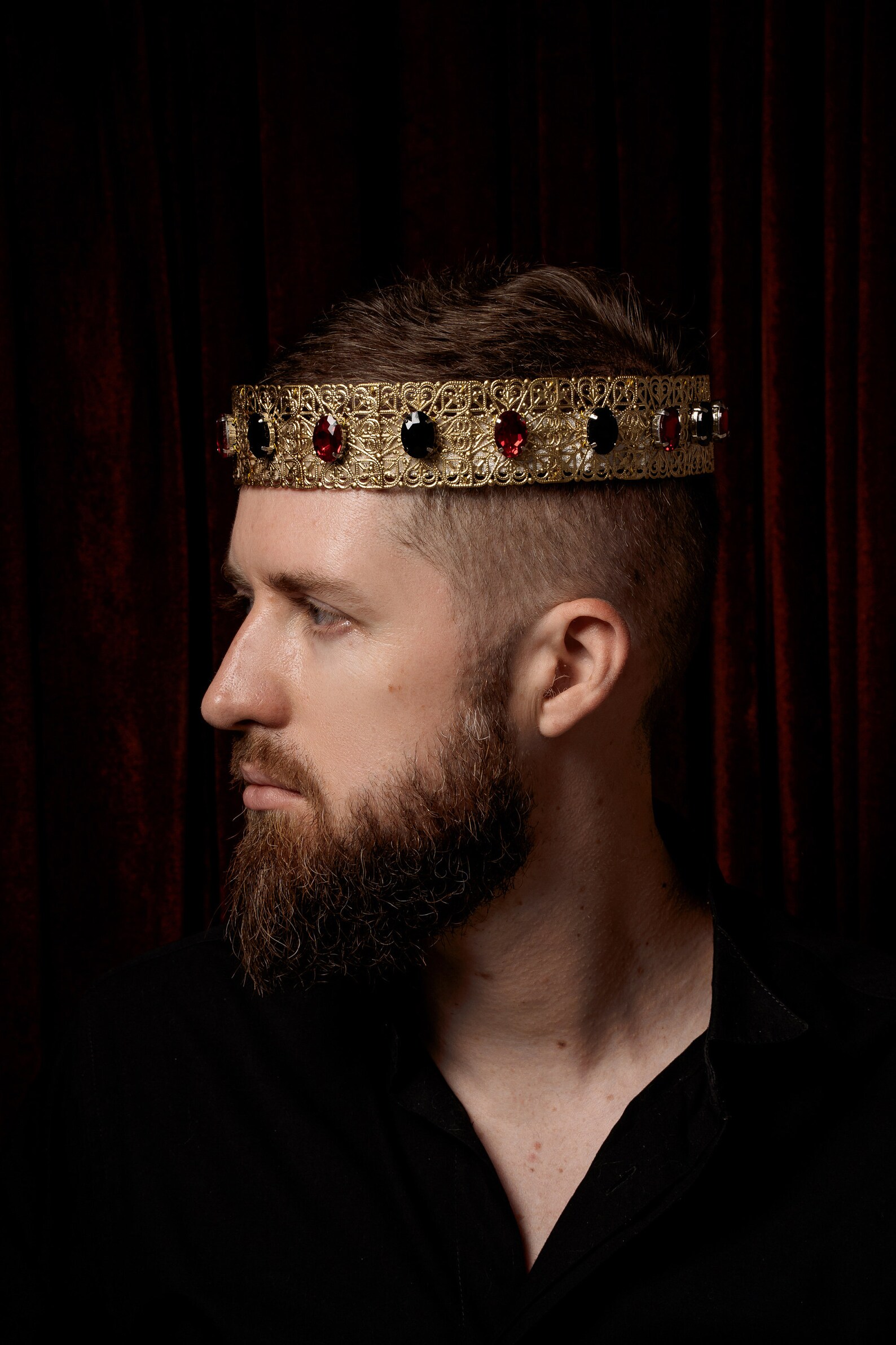 Red Black Crown Gold Crown Gold Mens Crown King Crown Mens - Etsy