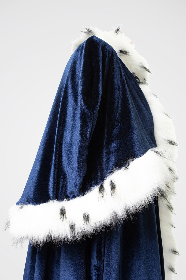 Dark Blue Royal Cape Royal Cape King Royal Cape Women Cape - Etsy