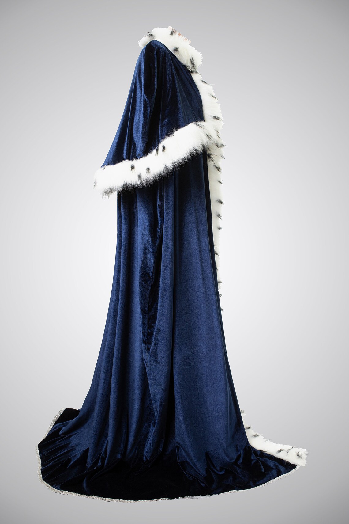 Dark Blue Royal Cape Royal Cape King Royal Cape Women Cape - Etsy
