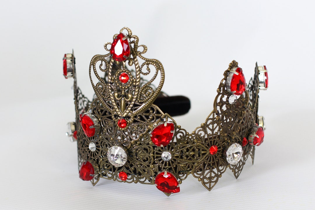 Bronze Red Wedding Tiara, Bronze Queen Tiara - Etsy