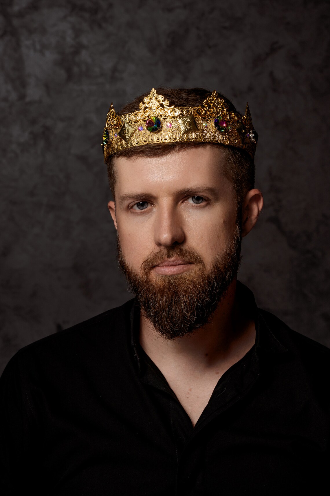 Multi Color Crown Mens Crown King Crown Crystal Crown - Etsy