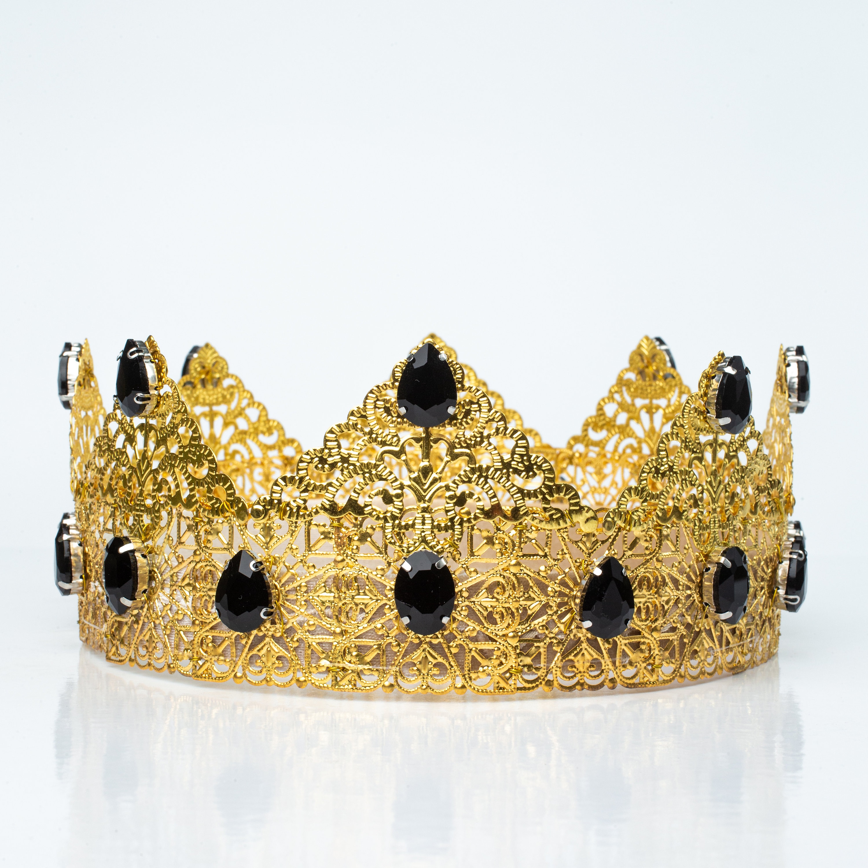 Gold Crown Black Background