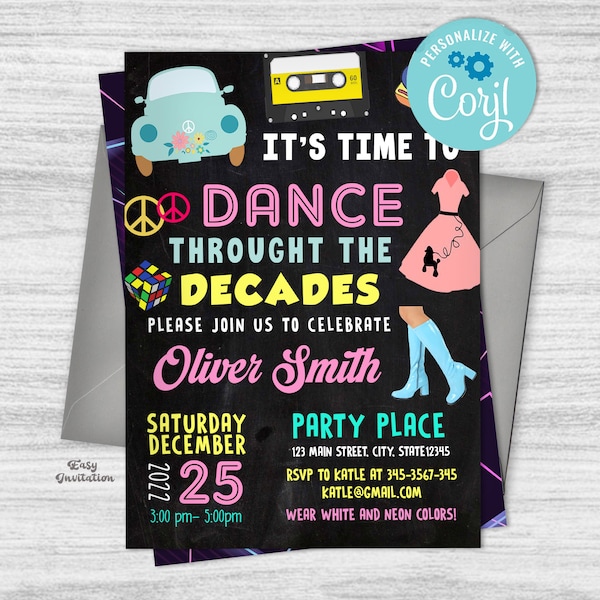 Decades Party - Etsy