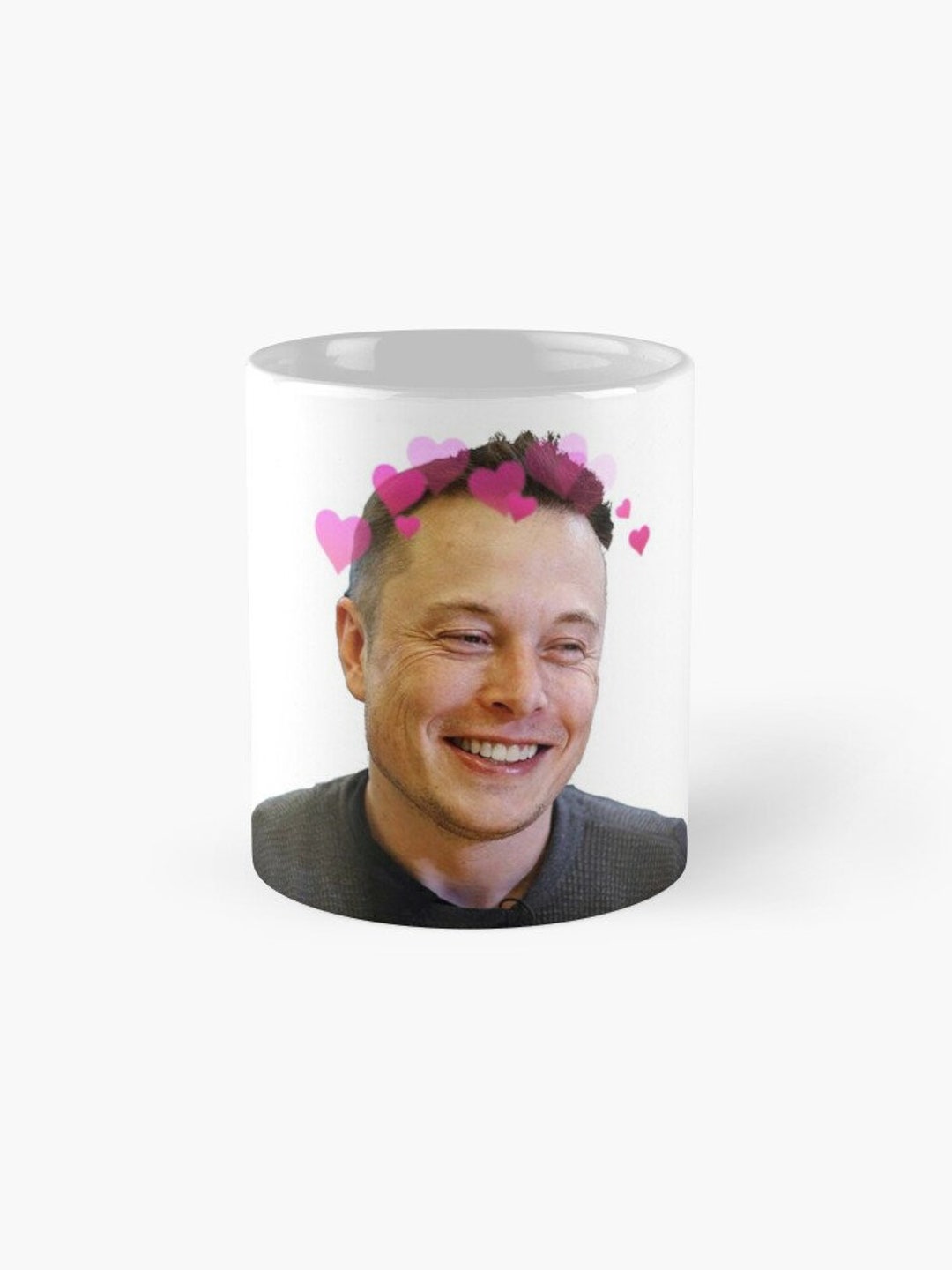 Elon Musk W Hearts Coffee Mugs, Elon Musk 11 Oz & 15 Oz Mugs - Etsy